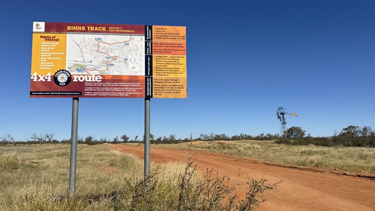 Binns Track Junction off Plenty Highway NT @ BOG Places